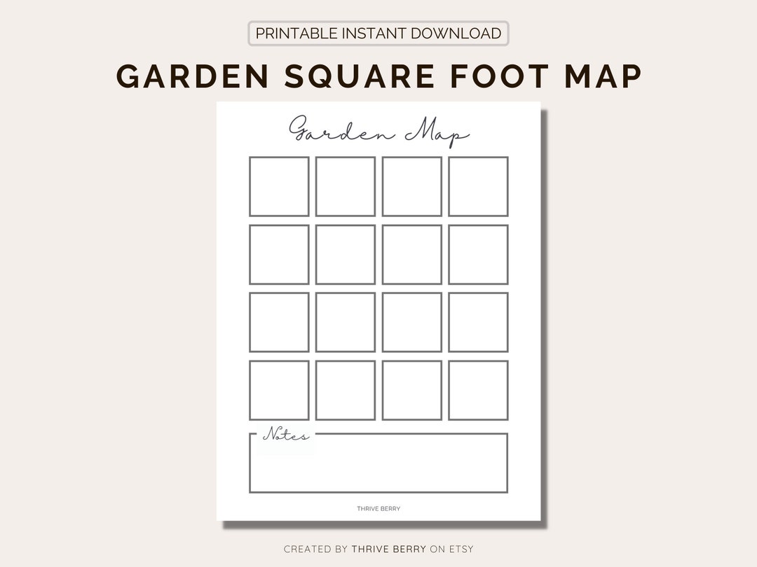 Printable Garden Planner & Organizer: Green Thumb Essential, Plan and ...