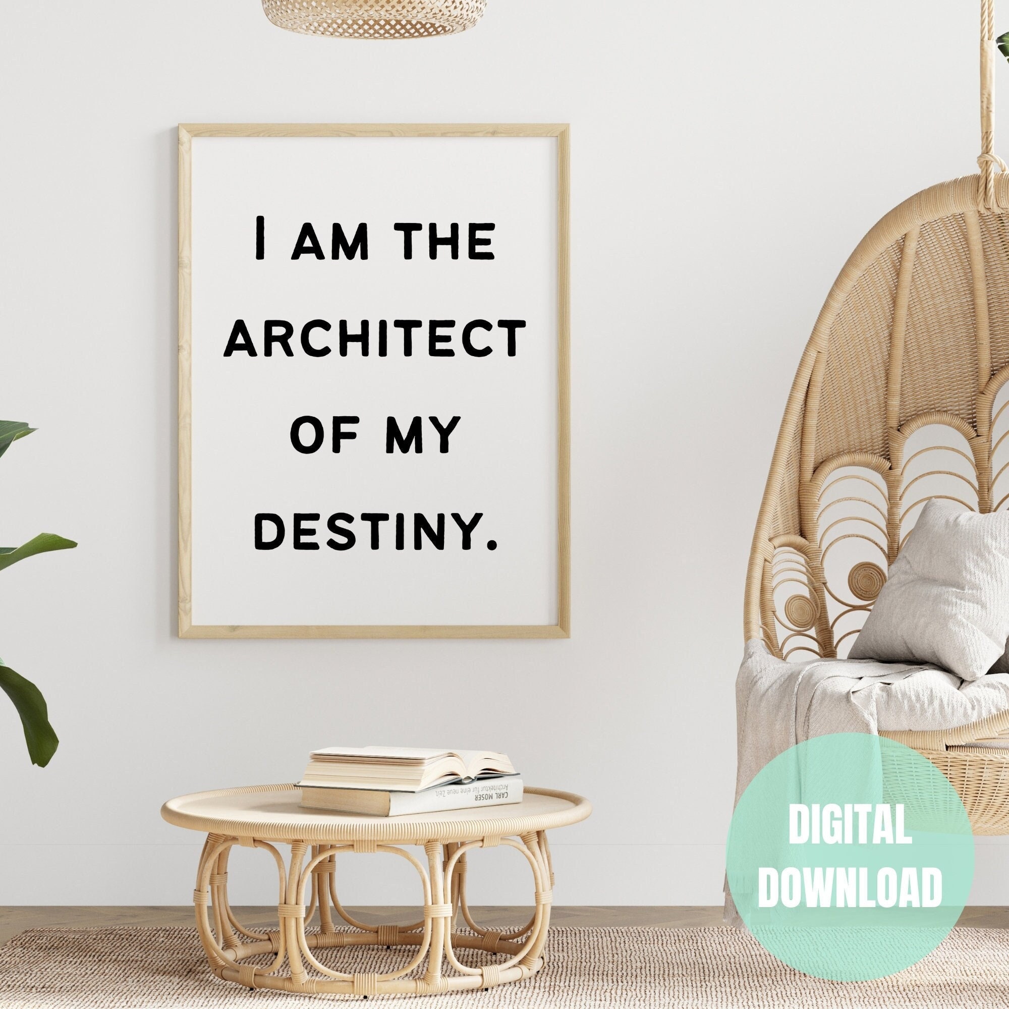 Architect of My Destiny Printable Wall Art, Gift for Architect ...