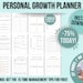 Personal Growth Journal Template, Editable Canva Template, Personal ...