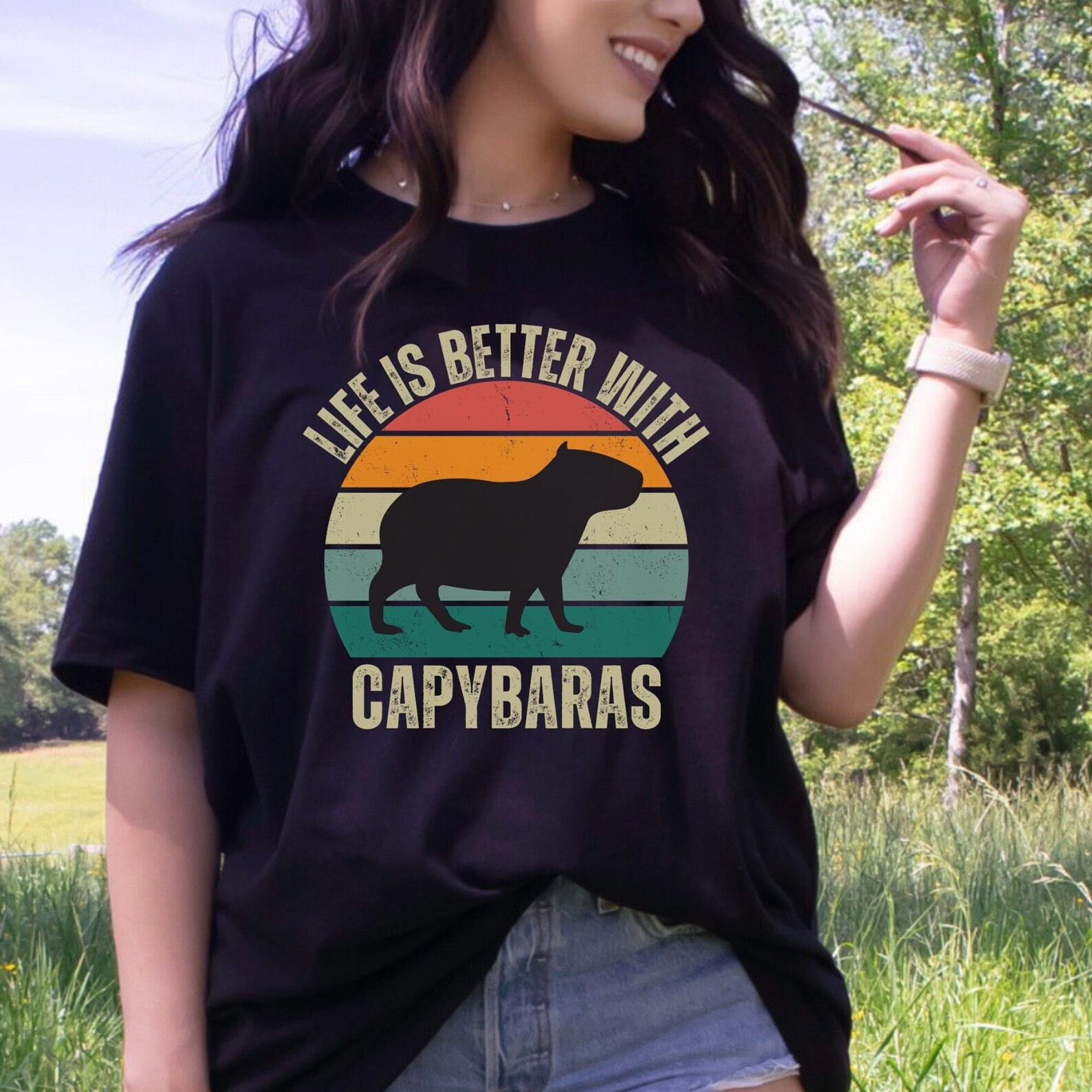 Capybara Shirt, Capybara Tee, Capybara Lover Gift, Capybara T-shirt ...