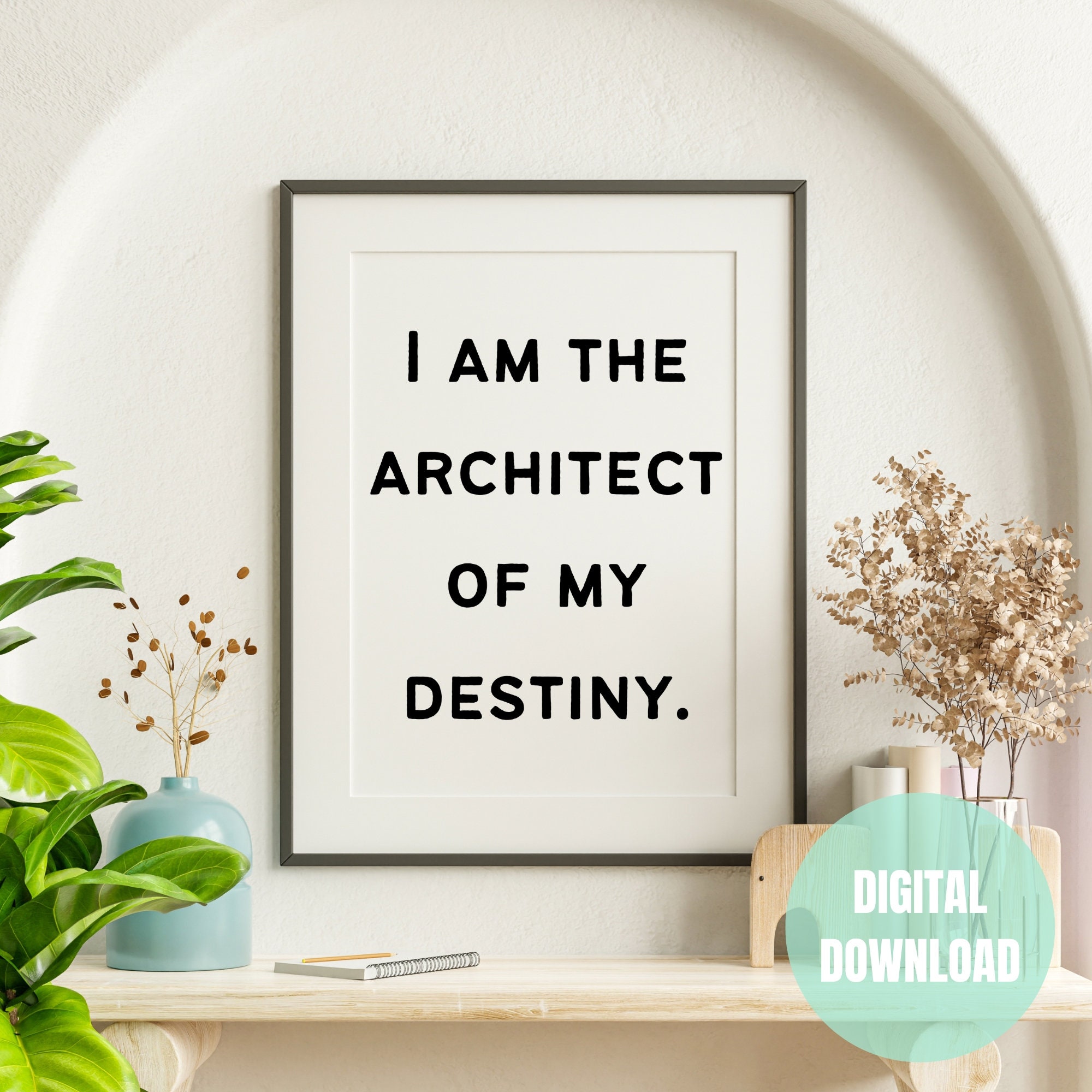 Architect of My Destiny Printable Wall Art, Gift for Architect ...