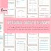 Personal Development Planner Template, Personal Growth Workbook ...