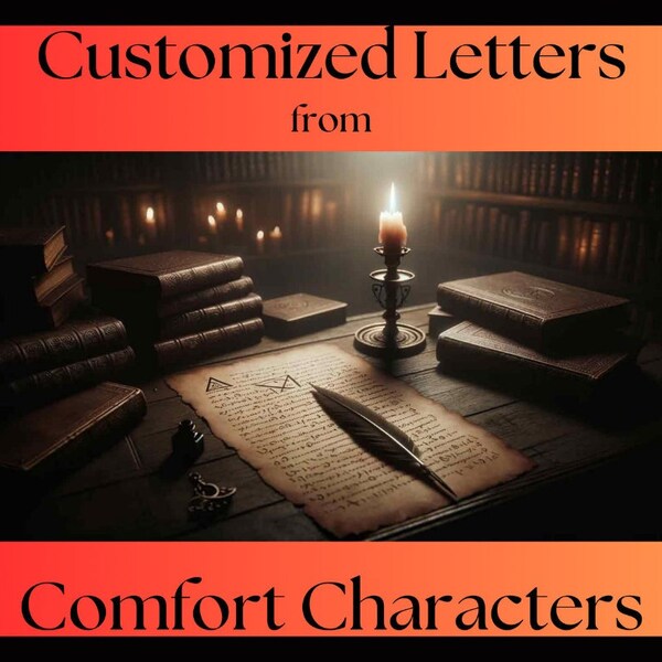 Fictional Character Letters - Etsy