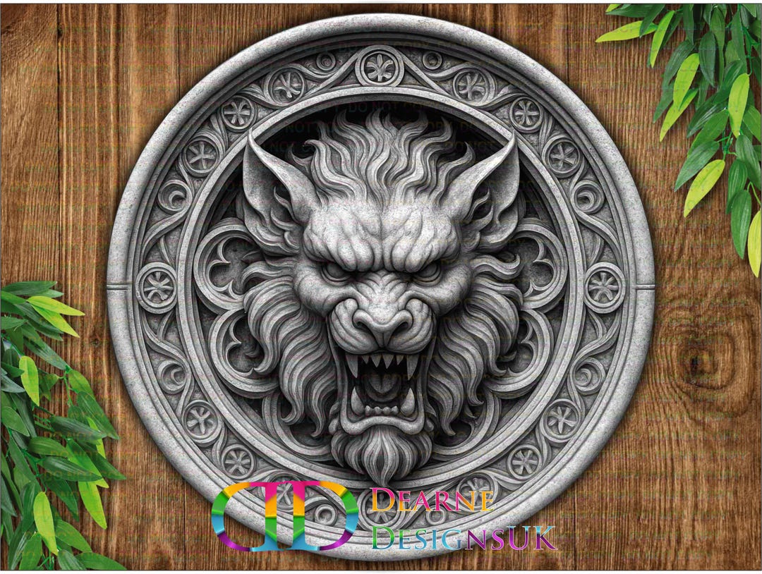 Gargoyle Sign for Garden,gargoyle Sign, Garden Ornament, Metal Wall Art ...