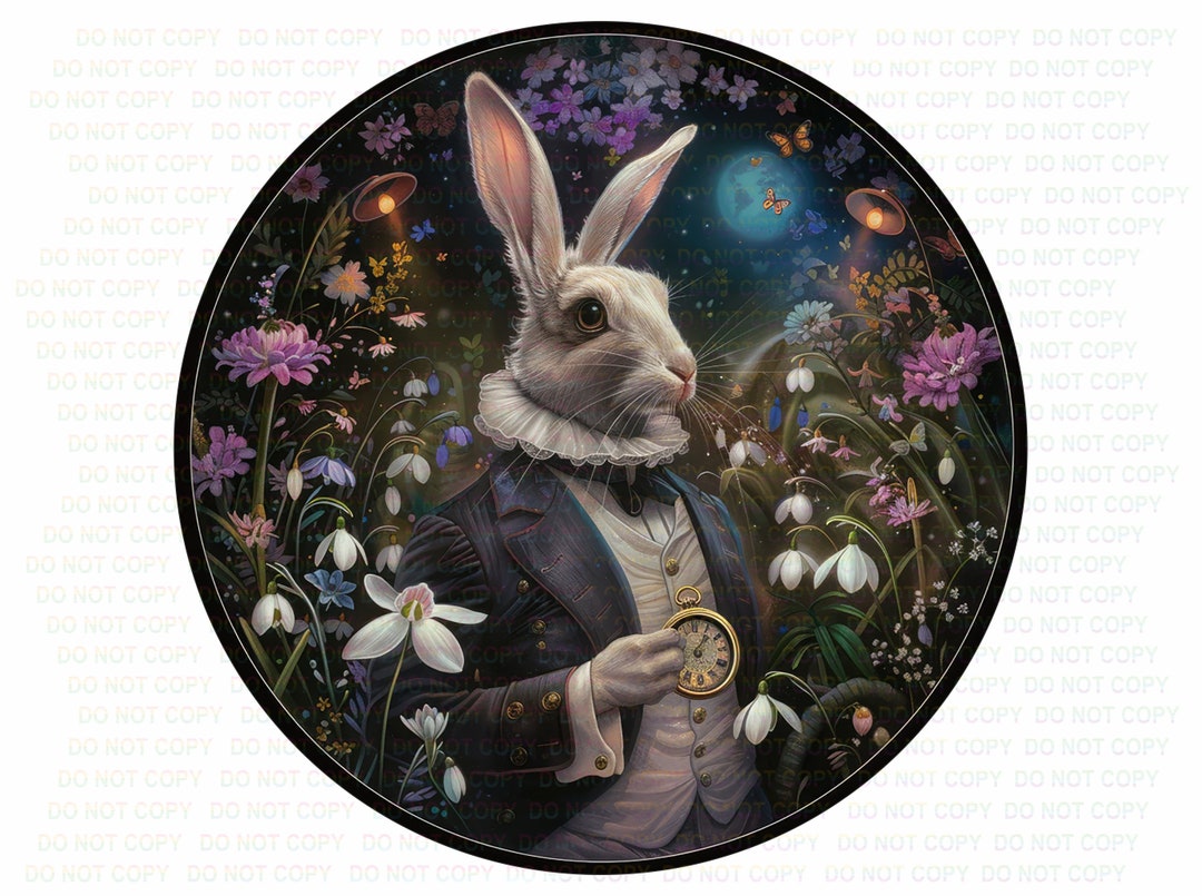 March Hare Sign, Im Late, Welcome Door Sign, Alice in Wonderland ...