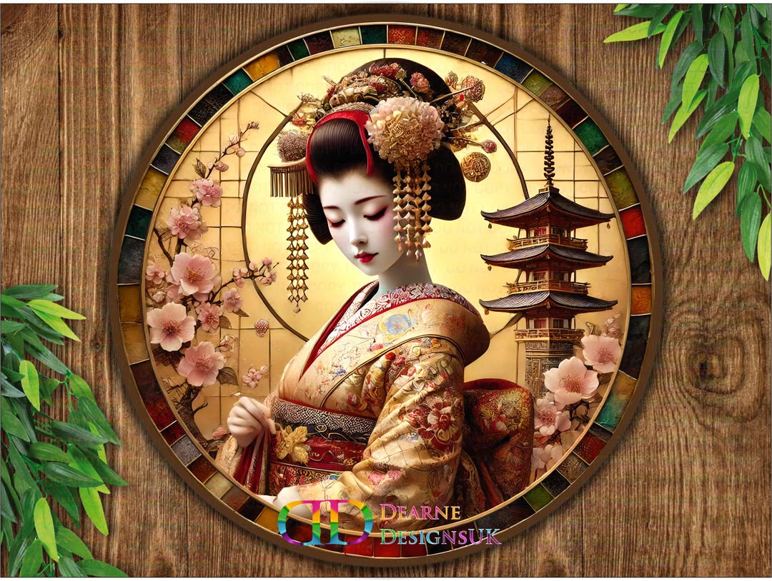 Traditional Japanese Geisha Girl Sign,japanese Geisha Sign, Kimono Sign ...