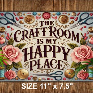 Craft Room Sign, Craft Room Door Sign, My Craft Room, Craft Room Decor ...