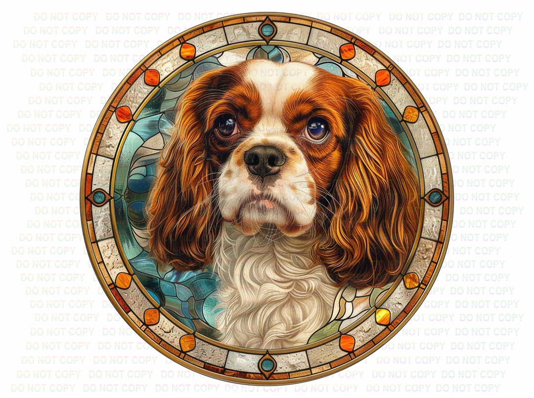 Cavalier King Charles Sign, Dog Wreath Sign, Cavalier Gift, Imitation ...