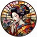 Traditional Japanese Girl Sign,japanese Wreath,kimono Sign,japanese ...