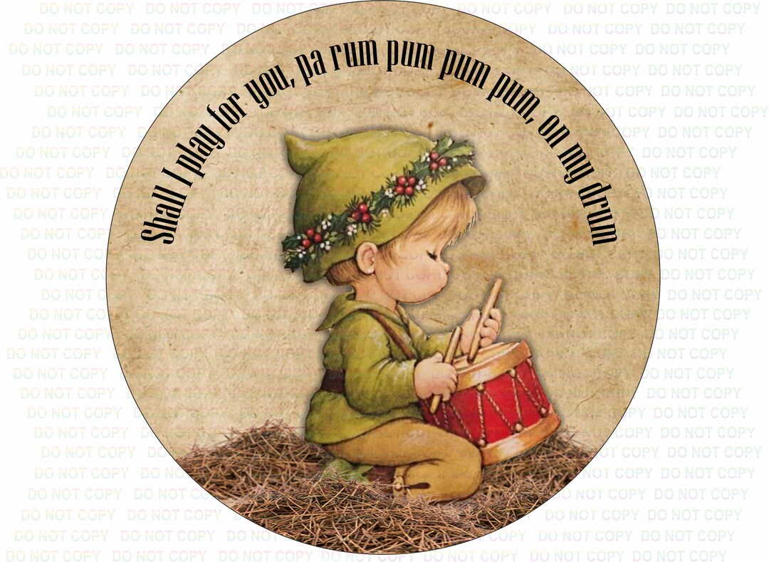 Little Drummer Boy Wreath Sign, Merry Xmas Wreath, Christmas Sign, Xmas ...