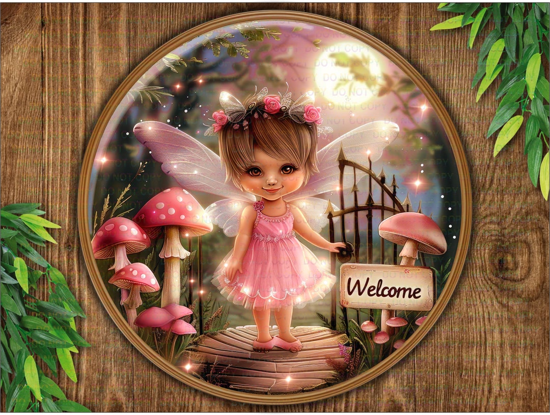 Fairy Sign, Make A Wish, Enchanted Garden Decorations, Fairy Plaque ...
