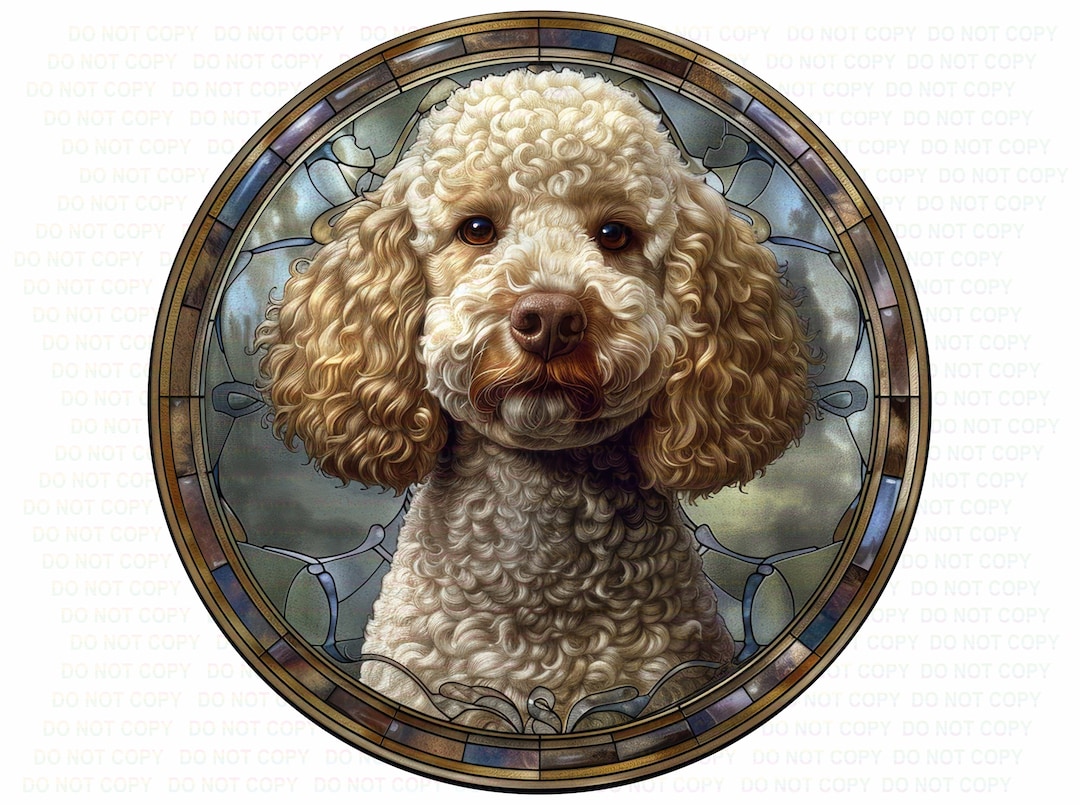 Faux Stained Glass Effect Cockapoo Sign, Cockapoo Dog Sign, Cockapoo ...
