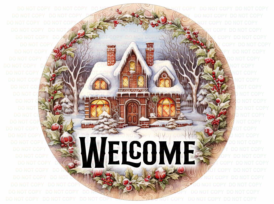 Christmas Welcome Wreath Sign, Merry Xmas Wreath Sign, Merry Xmas ...