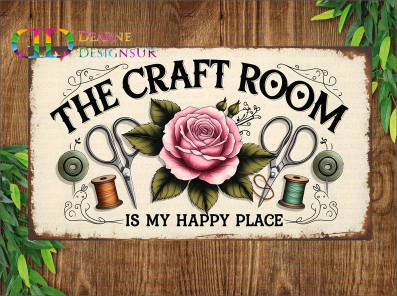 Craft Room Sign, Craft Room Door Sign, My Craft Room, Craft Room Decor ...