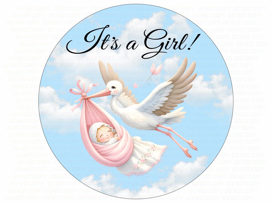 Its a Girl Sign, Baby Girl Shower, Baby Shower Sign, Welcome Baby Girl ...