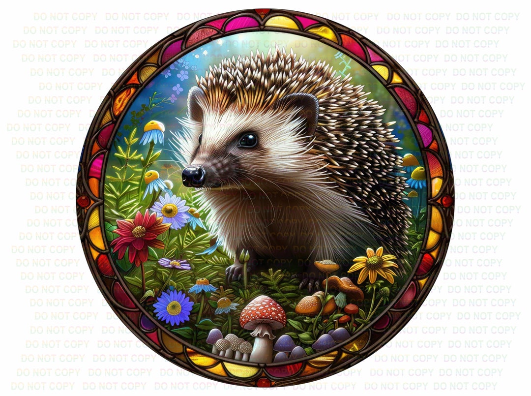 Hedgehog Sign, Hedgehog Wreath Sign, Hedgehog Sanctuary Sign, Wreath ...