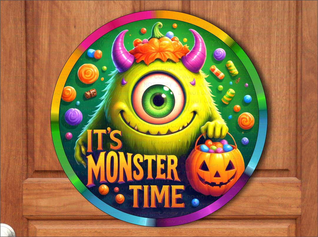 Welcome Monster Sign for Halloween Décor and Wreaths - Etsy