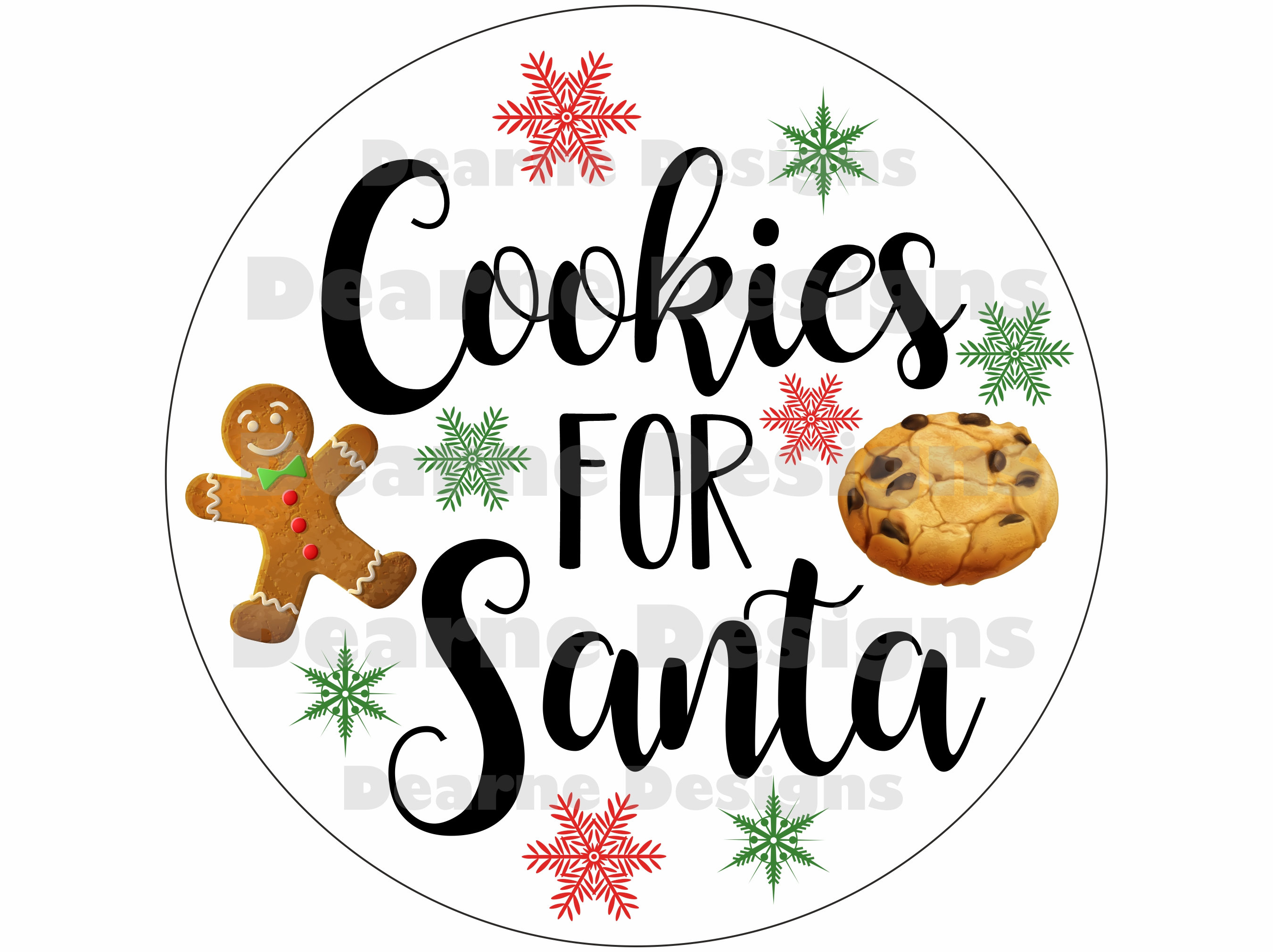 Cookies for Santa Wreath Sign, Cookie Wreath Sign, Xmas Cookie Sign ...