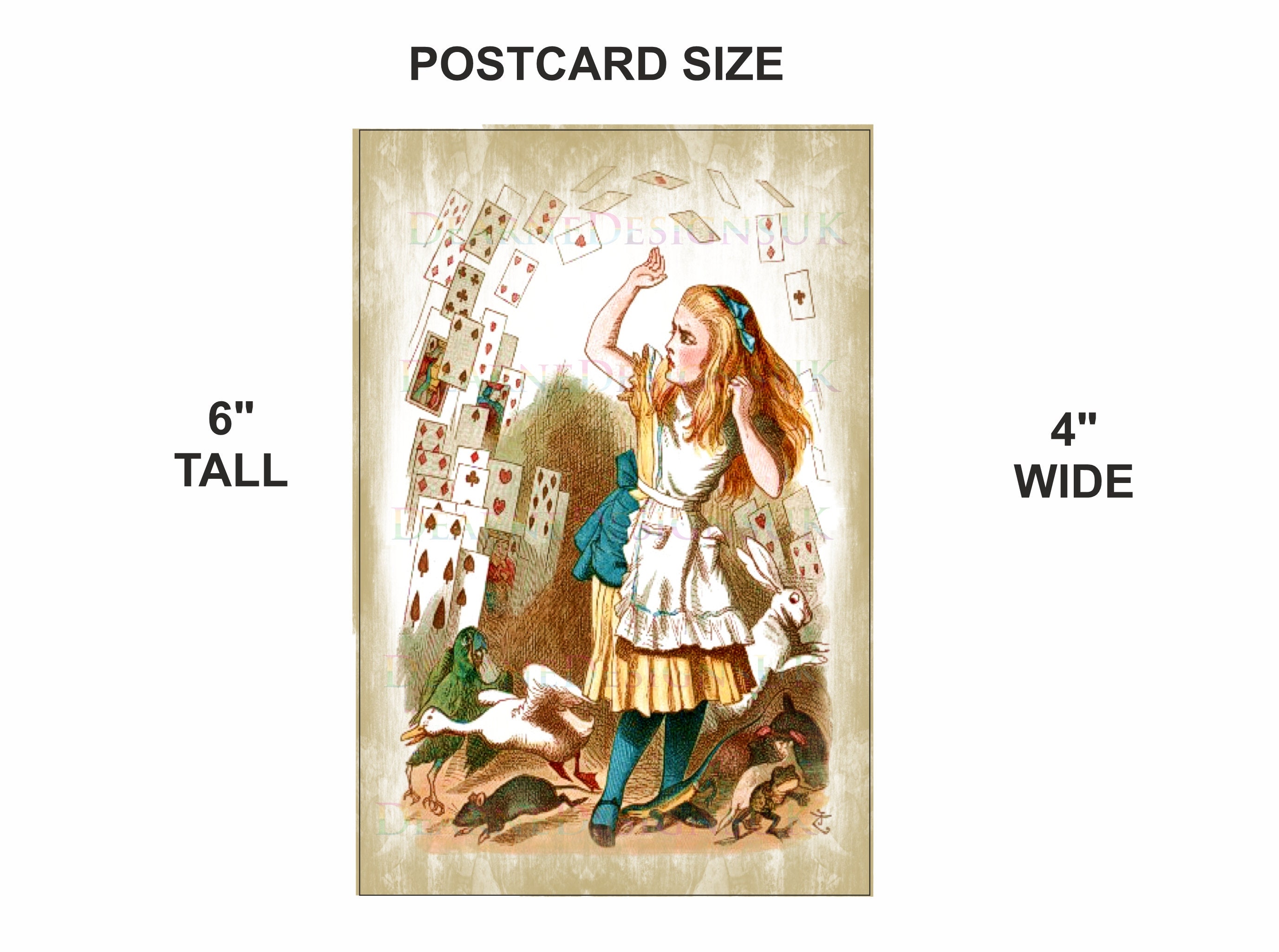 Alice in Wonderland Sign Alice Playing Cards Wreath Sign - Etsy UK