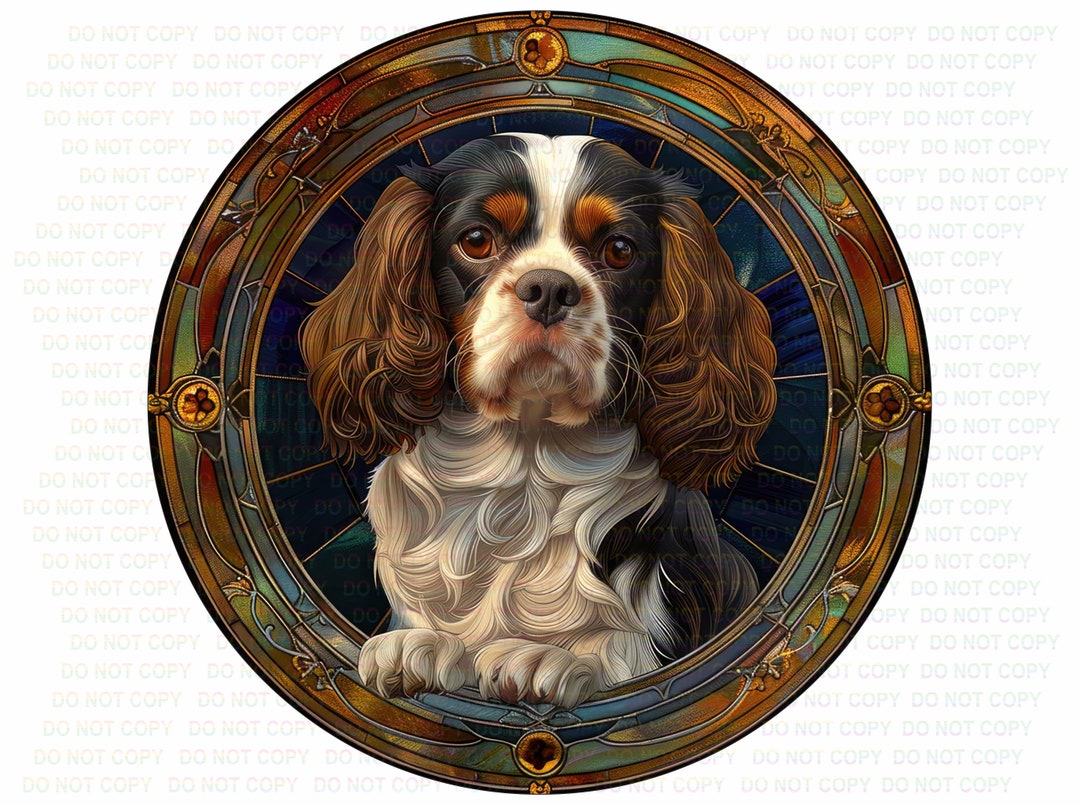 Cavalier King Charles Sign, Dog Wreath Sign, Cavalier Gift, Imitation ...