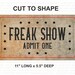 Freak Show Ticket, Halloween Wreath Sign, Freak Sign, Halloween Sign ...