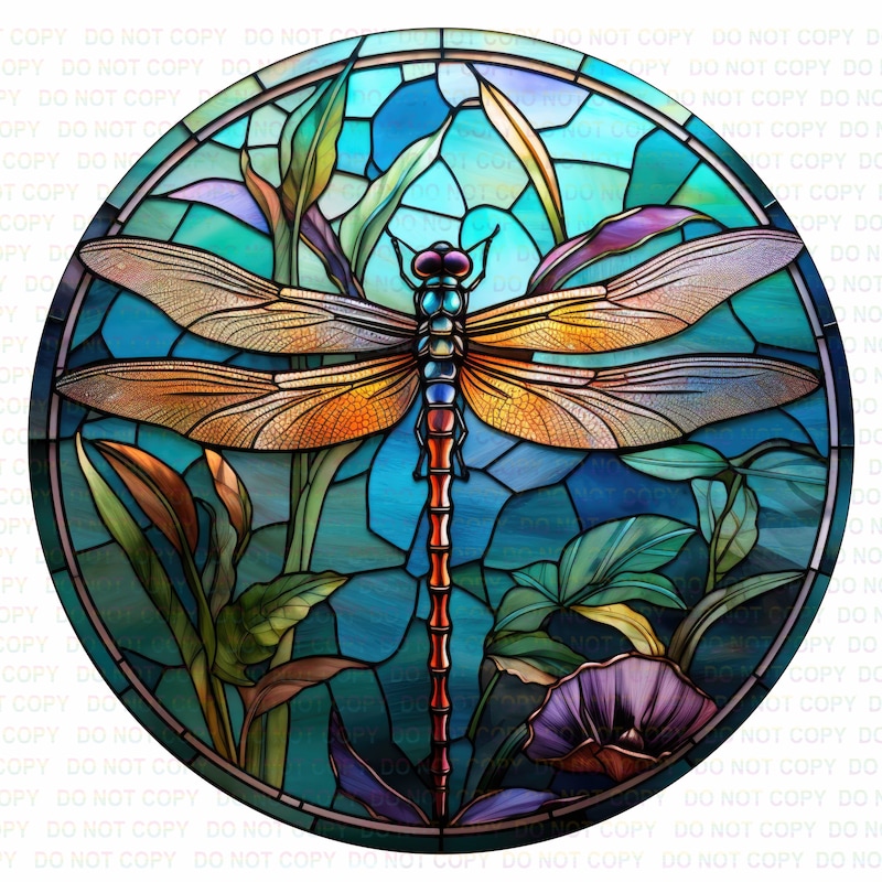 Dragonfly Fused Art - Etsy UK
