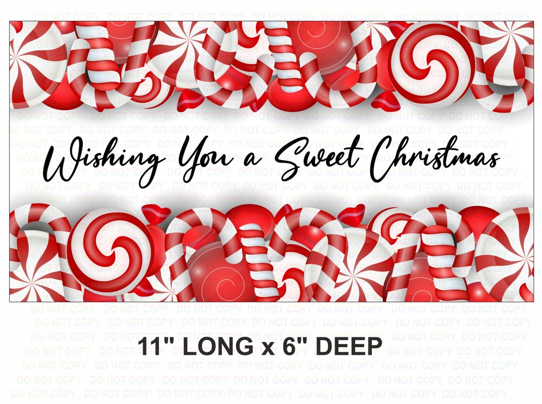 Have a Sweet Christmas Sign, Christmas Wreath Sign, Xmas Sign, Candy ...