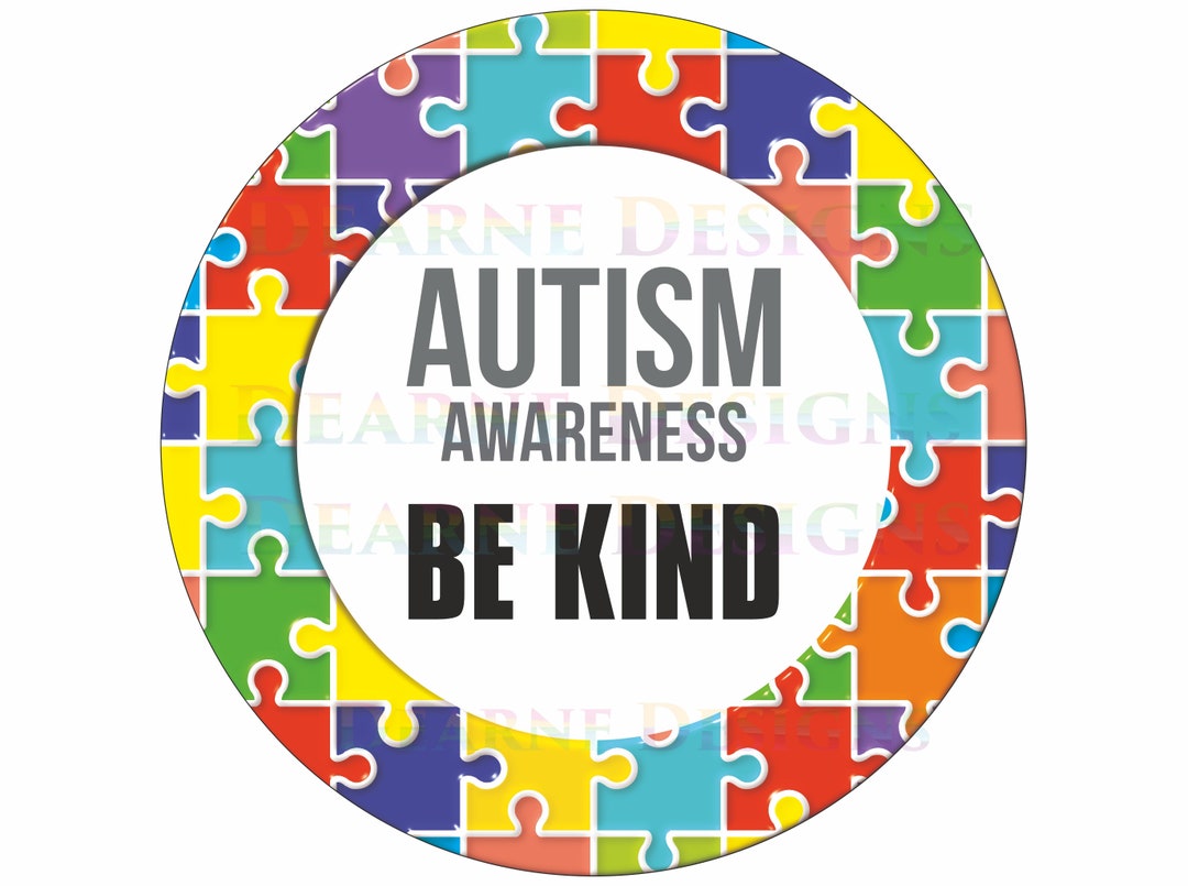 Autism Awareness Sign, Autism Wreath Sign, Autism Awareness Week Sign ...
