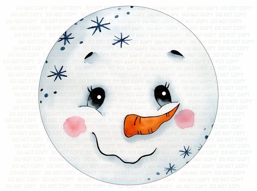 Cute Snowman Face Wreath Sign, Xmas Wreath Sign, Snowman Face Sign ...