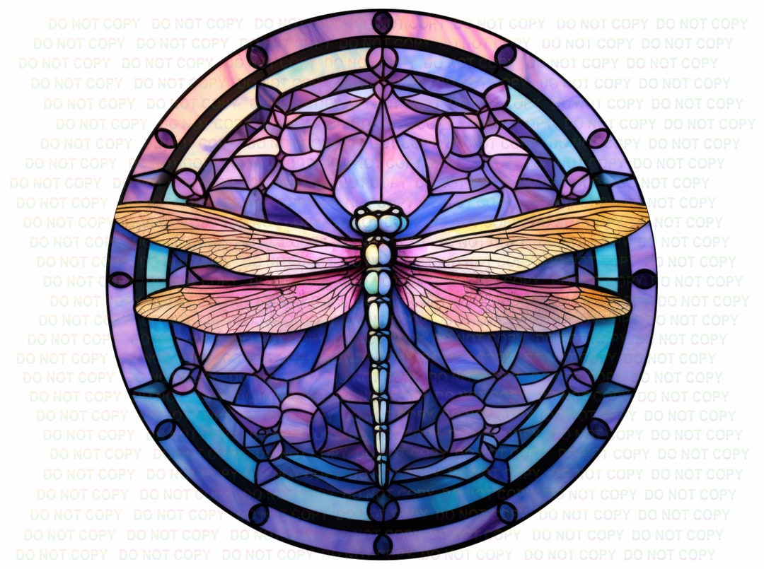 Dragonfly Sign, Dragonfly Wreath Sign, Stained Glass Dragonfly, Faux ...
