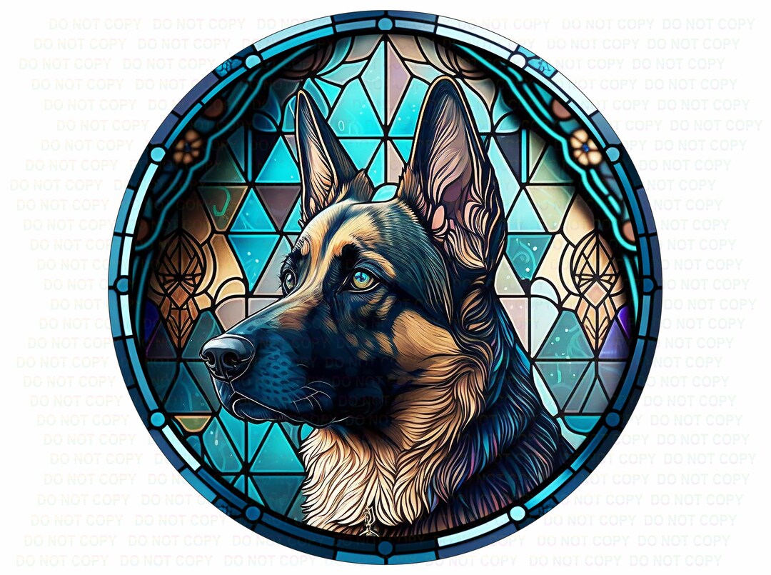 German Shepherd Dog Sign, Alsatian Dog Round Sign, Alsatian Dog Sign ...