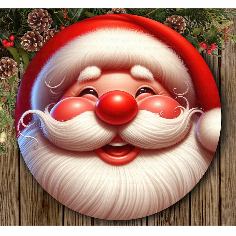 Santa Face - Etsy