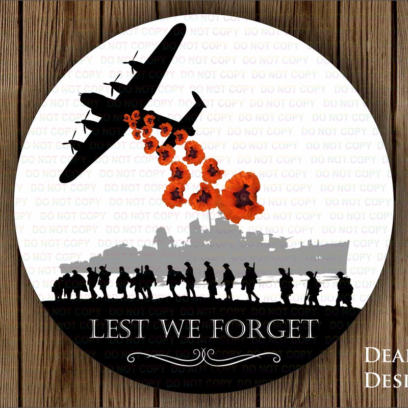 Lest We Forget Sign - Etsy UK