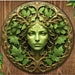 Green Woman Metal Sign, FLAT Printed Sign, Nature Lover's Wall Art ...