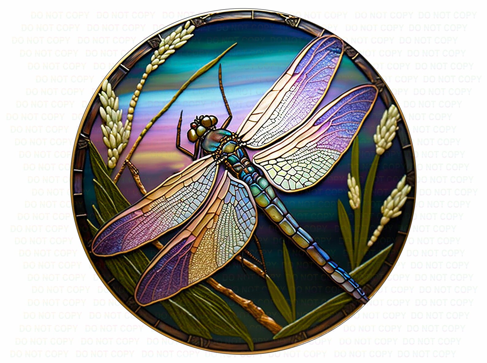 Dragonfly Sign, Dragonfly Wreath Sign, Stained Glass Dragonfly, Faux ...