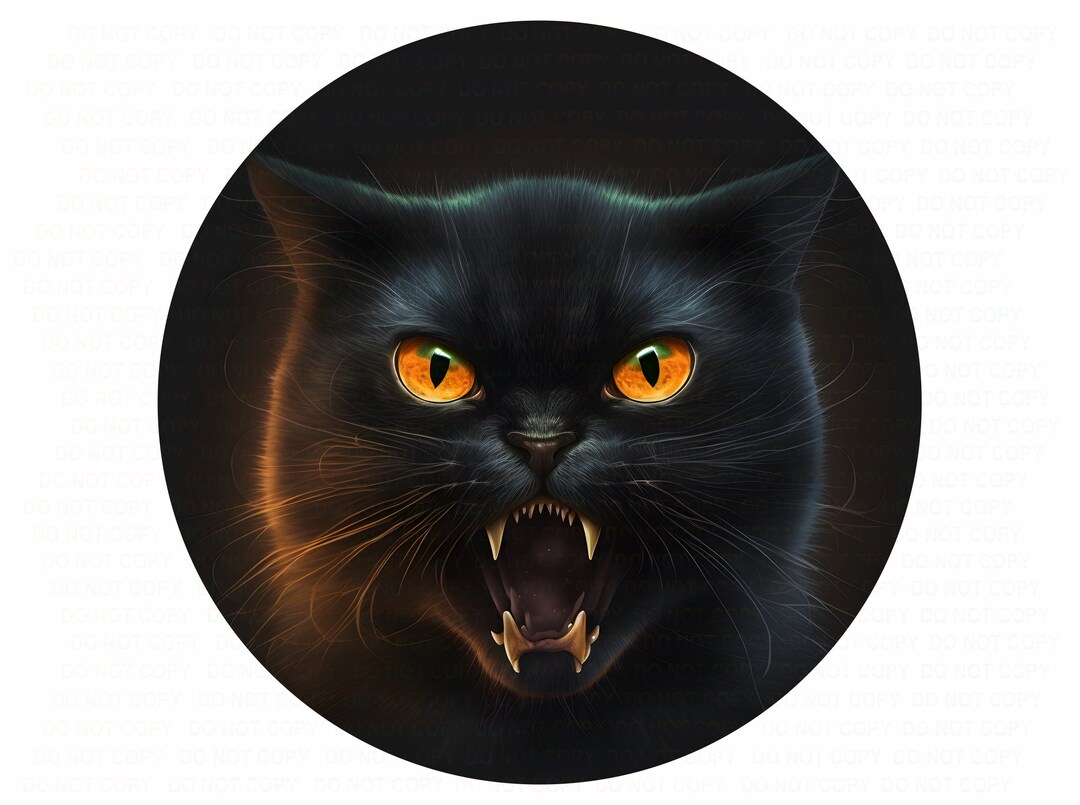 Black Cat Face Wreath Sign, Cat Face Sign, Cat Effect Face Sign ...