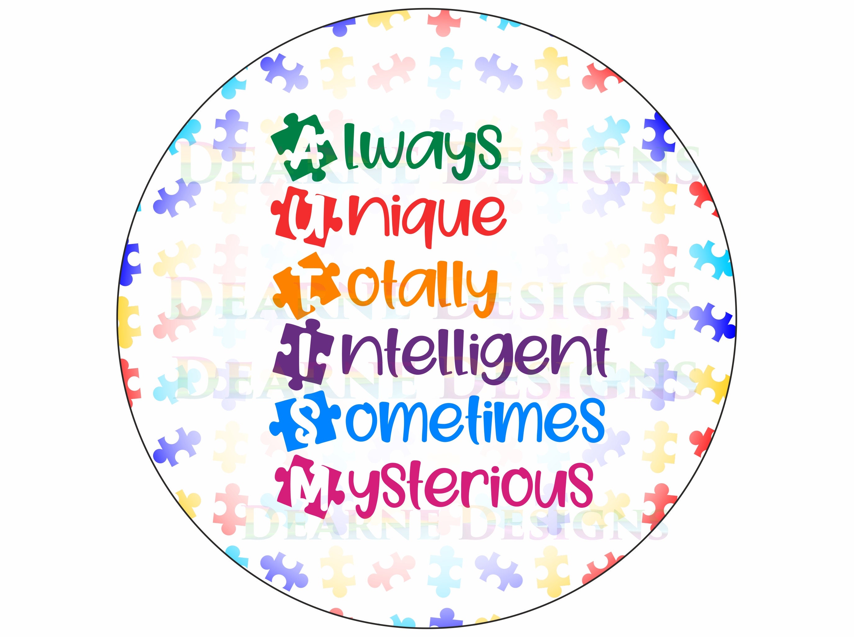 Autism Awareness Sign, Autism Wreath Sign, Autism Awareness Week Sign ...