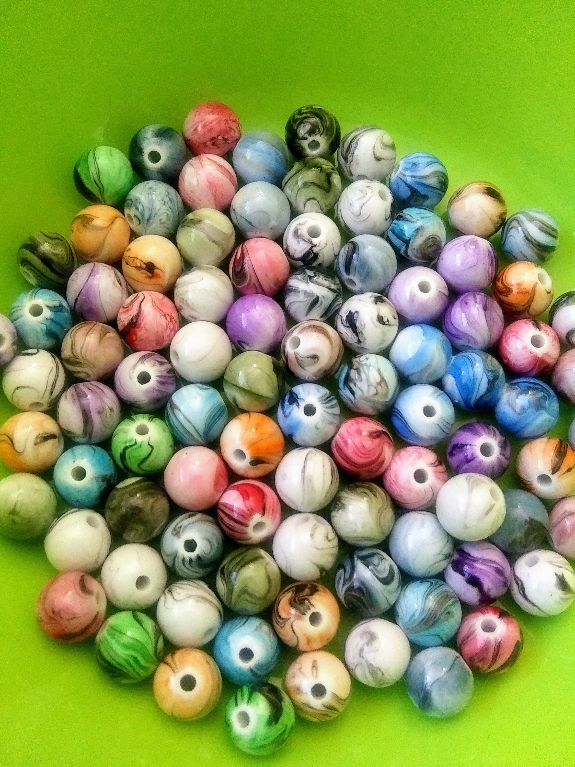 Round Beaded Necklace - Etsy