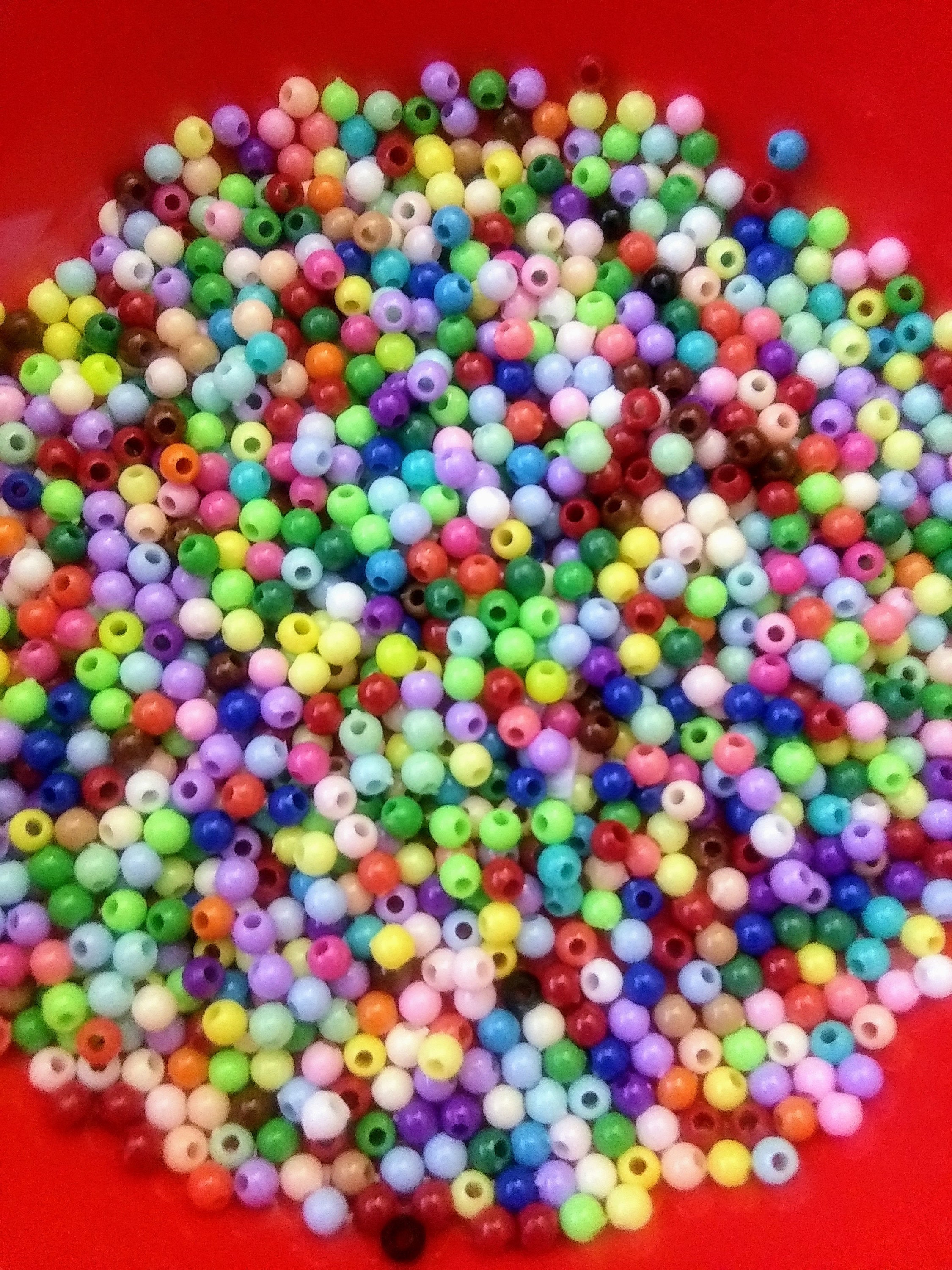 Round Beaded Necklace - Etsy