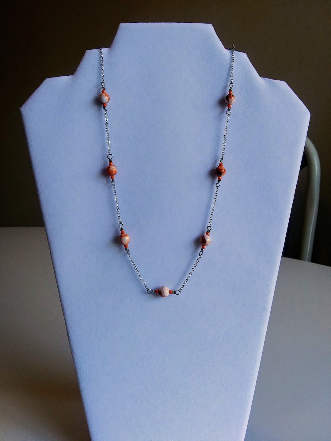 Round Beaded Necklace - Etsy