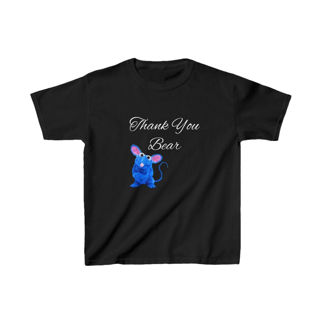 Kids Tutter Thank You Bear T-shirt - Etsy