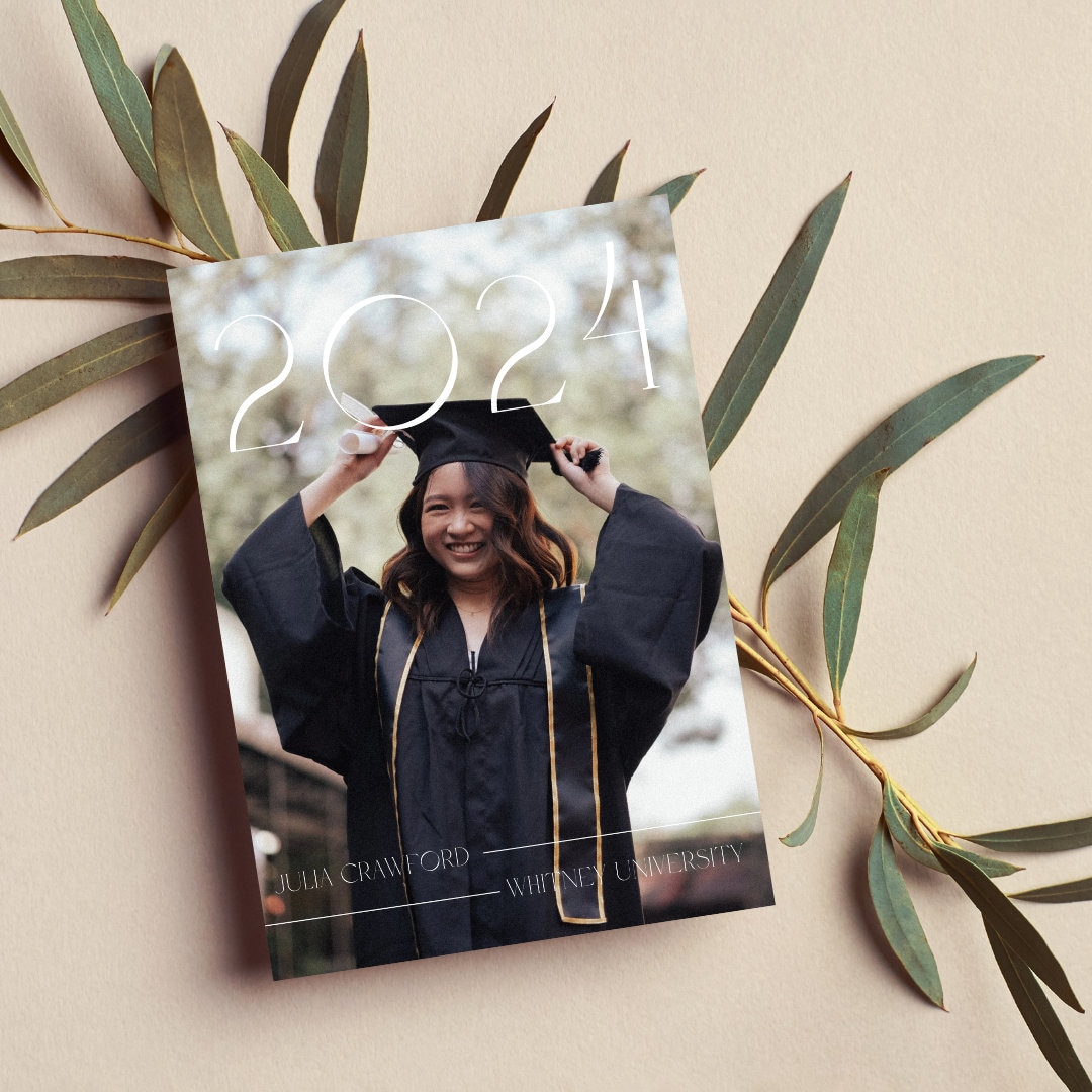 Modern Graduation Announcement College University Graduation ...