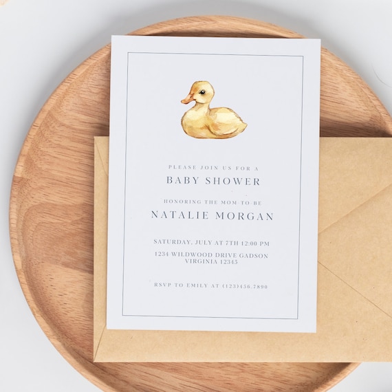 Duck Baby Shower Border