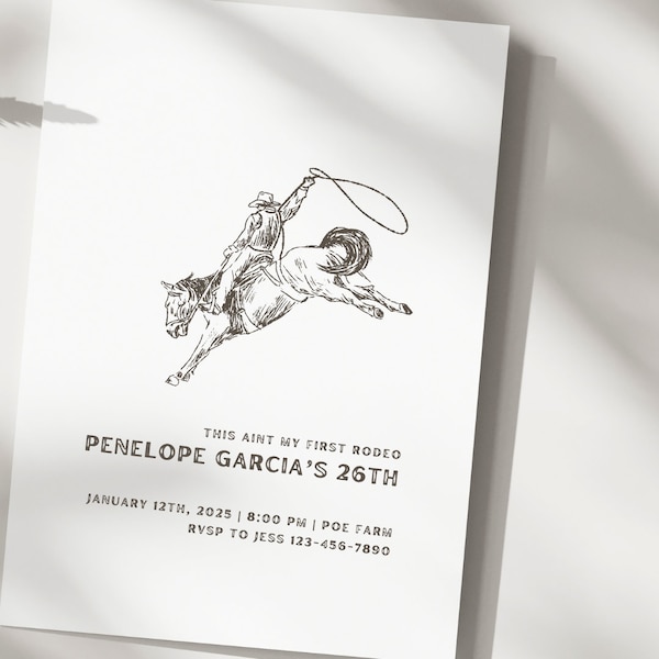 Yellowstone Party Invitation - Etsy