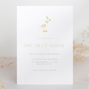 One Silly Goose First Birthday Bundle Goose First Birthday Suite ...