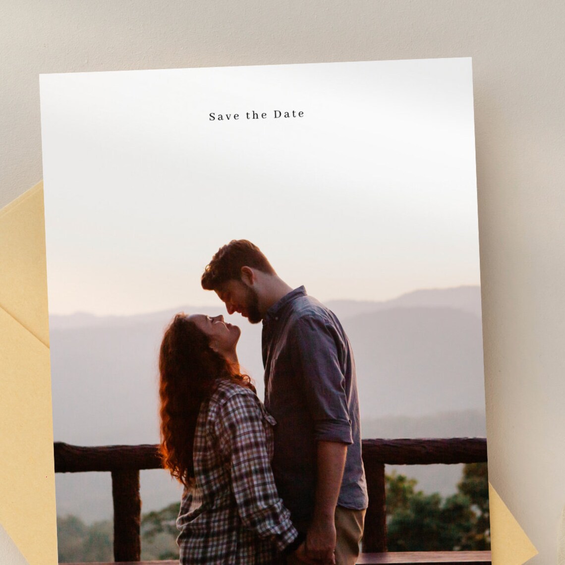 Basic Save the Date Minimalist Save the Date Card Template Canva ...