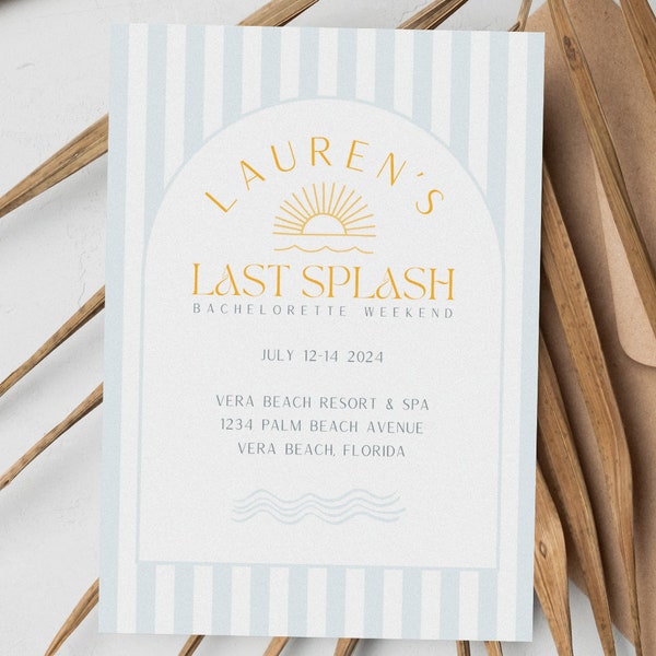 Last Splash Bachelorette - Etsy