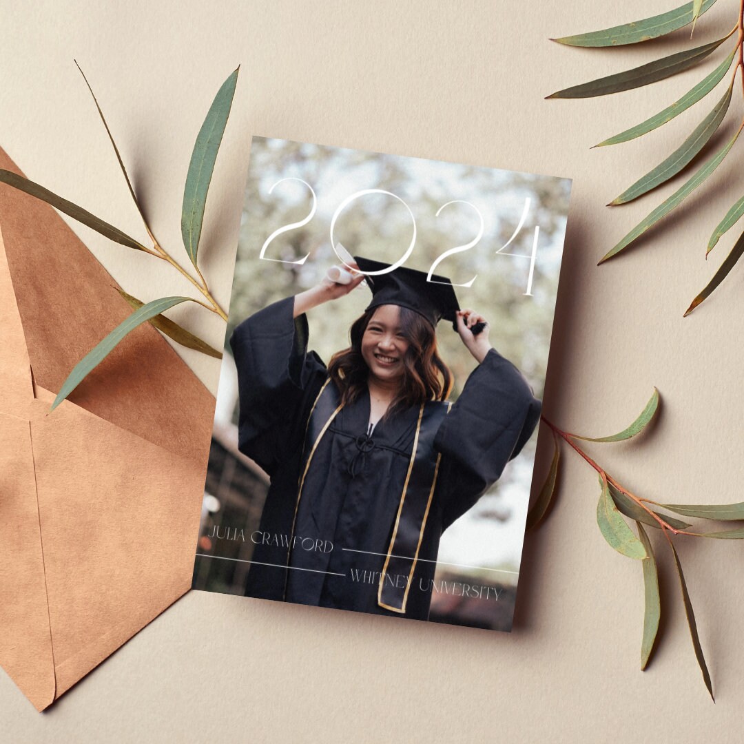 Modern Graduation Announcement College University Graduation ...