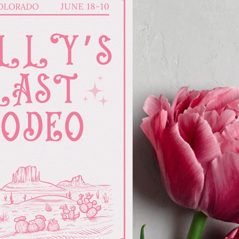 Editable Last Rodeo Bachelorette Invitation Template Wild West ...