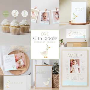 One Silly Goose First Birthday Bundle Goose First Birthday Suite ...